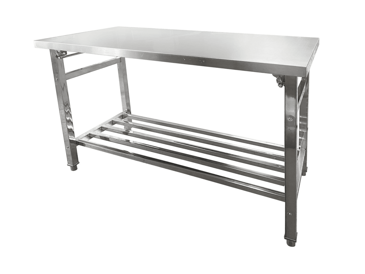 Stainless Steel Folding Table 1500x600x900mm — Cater Focus