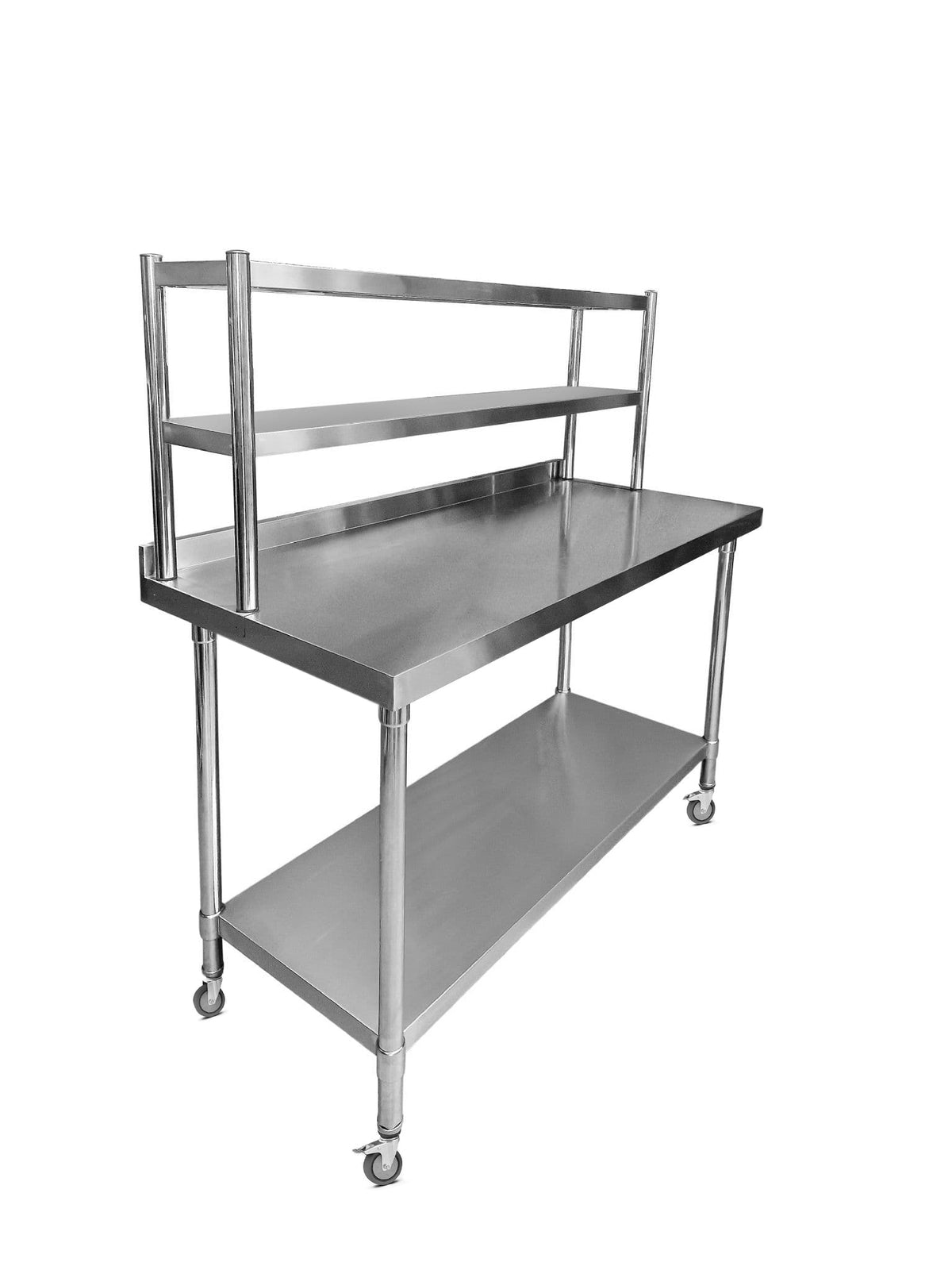 Stainless Steel Wall Prep Table - Gantry - Castors - 1500x600mm — Cater ...